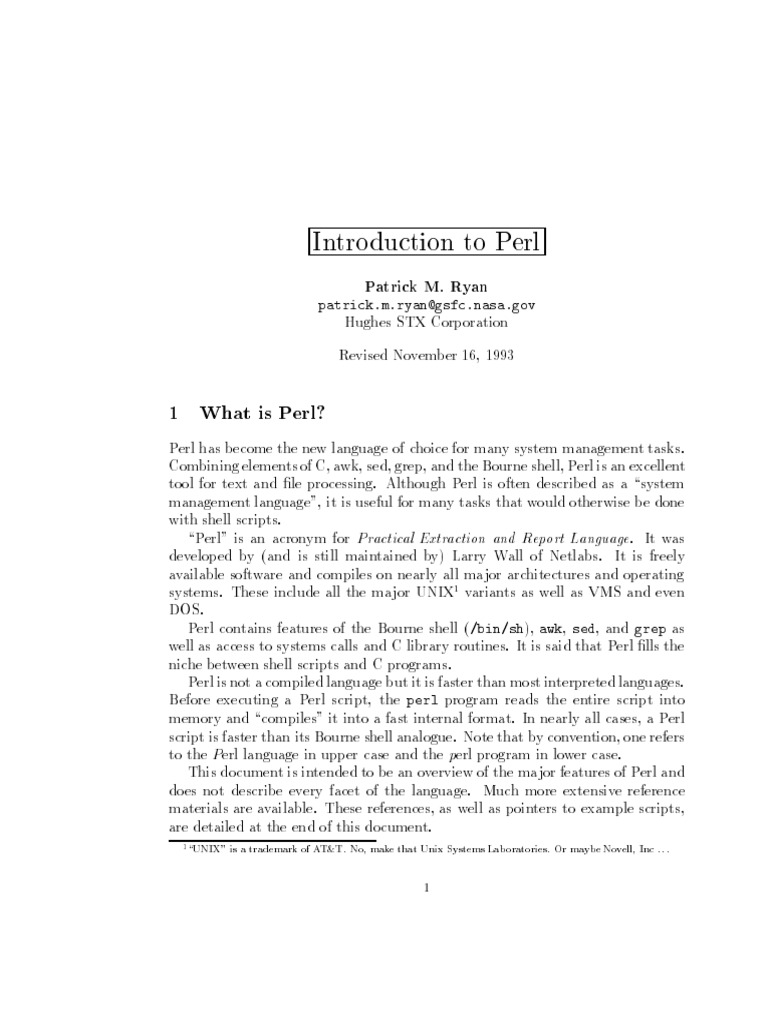 perl2 (1) | PDF | Perl | Control Flow
