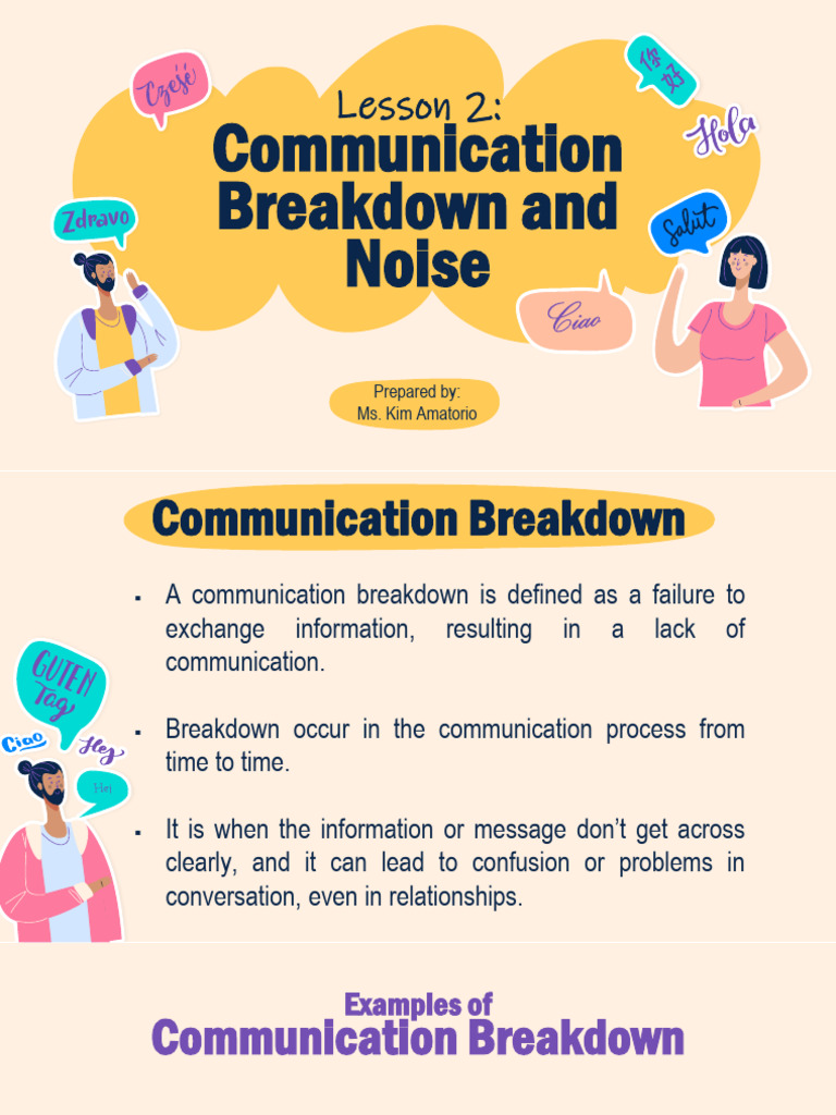 Lesson 2 Communication Breakdown and Noise | PDF | Communication | Noise