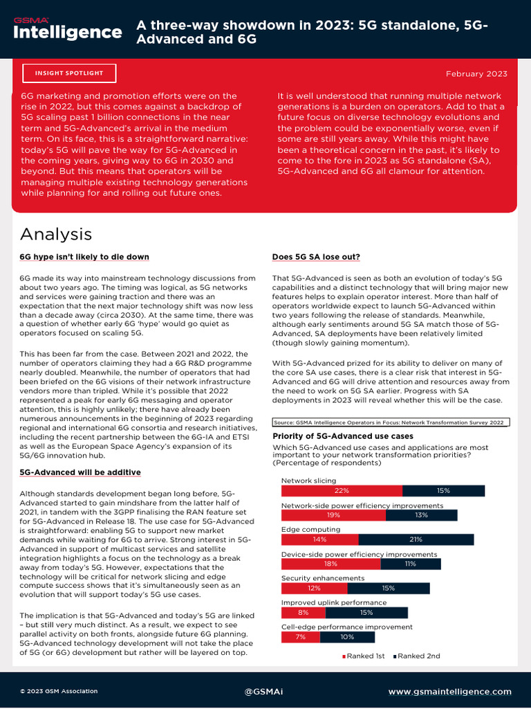 GSMA 5G SA NSA 6G | PDF | Internet Of Things | Computing