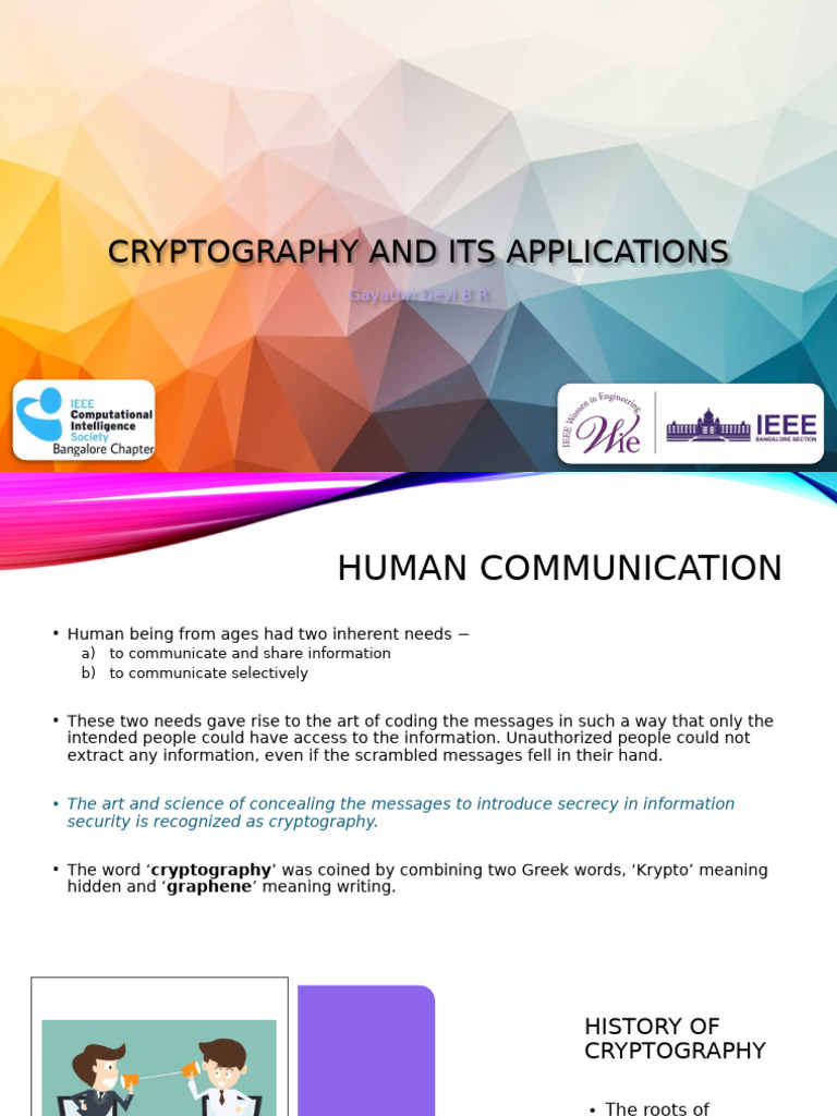 Cryptography and Its Applications | PDF | Cryptography | Key (Cryptography)