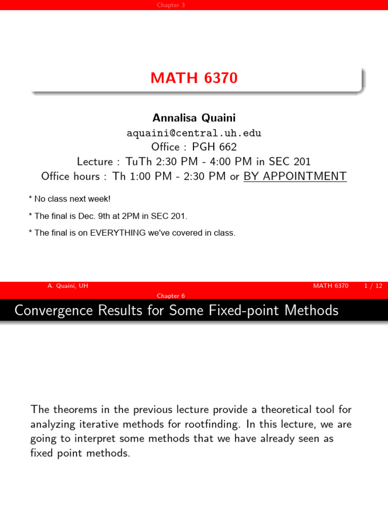 Numerical analysis slide | PDF | Numerical Analysis | Algorithms Numerical analysis slide | PDF | Numerical Analysis | Algorithms