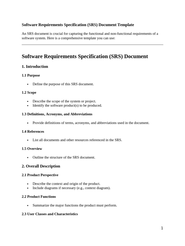 Software Requirements Specification | PDF | Computing | Information Technology