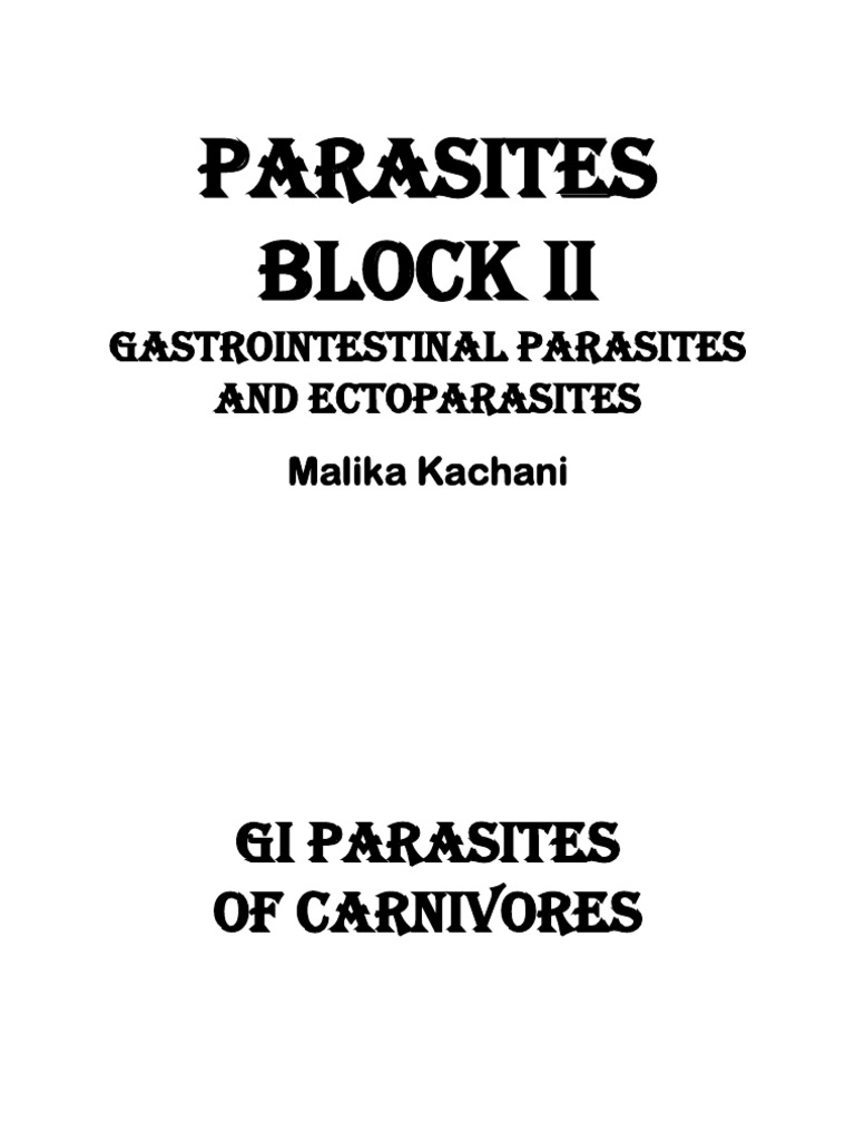 BSA DVM2028 Parasitology Block2 Kachani 11212024 Presentation | PDF ...