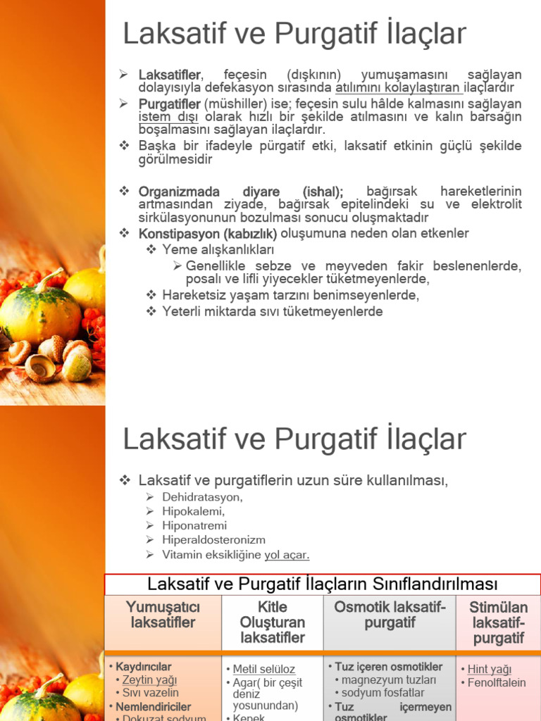 6.laksatif-Purgatif, Antidiyare, Emetik Ve Antiemetik Ilaçlar | PDF
