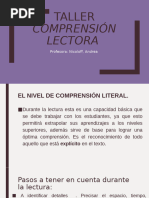 Niveles de Comprensión Lectora | PDF | Comprensión lectora