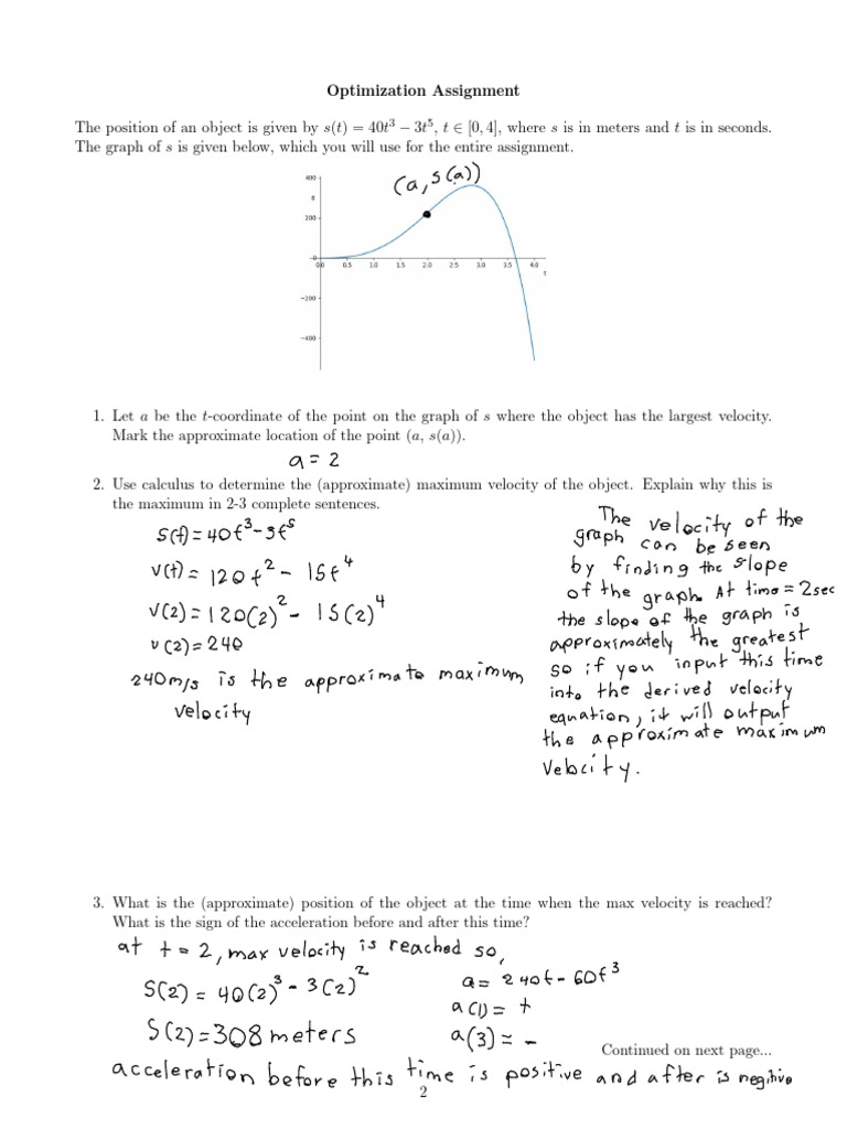 Optimization Assignment | PDF