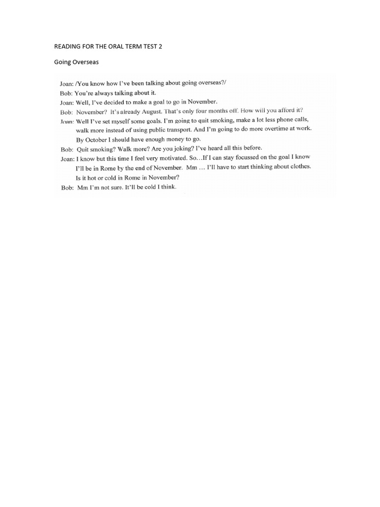 Going Overseas | PDF