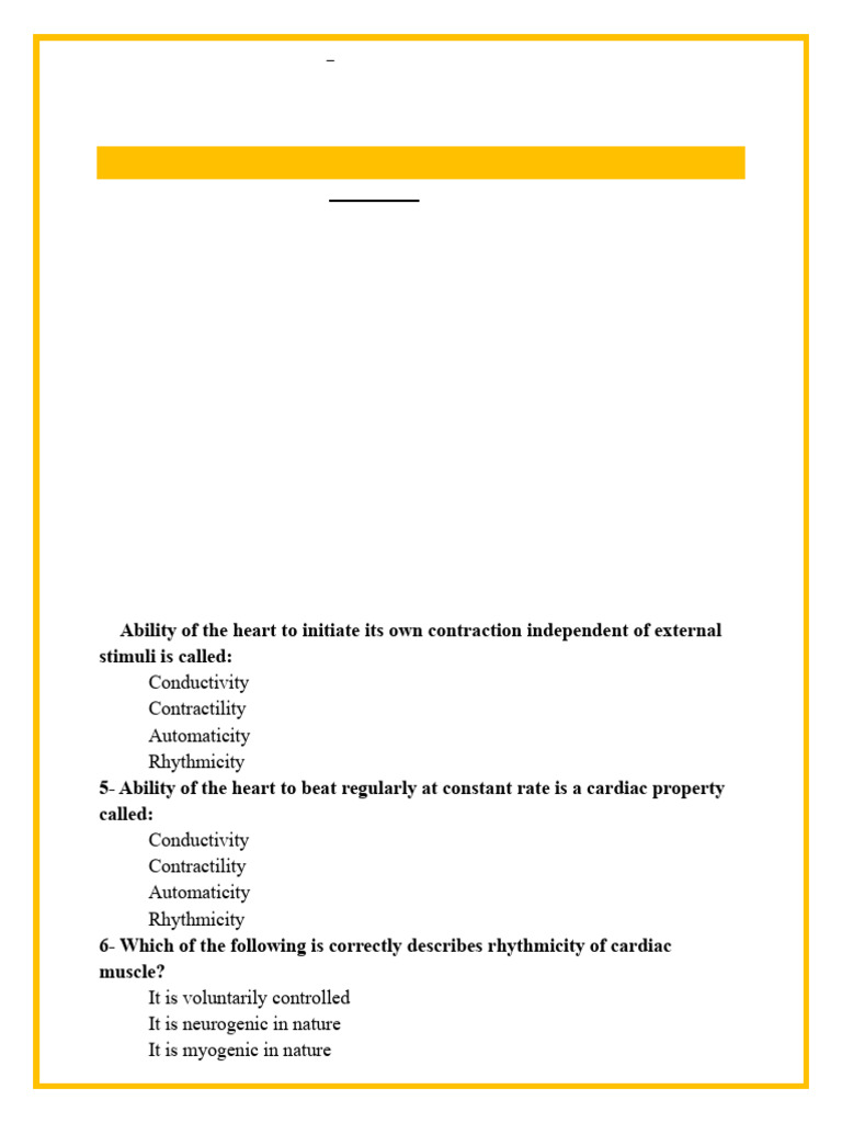 (No Answers)Bank CVS-1 | PDF | Heart Valve | Electrocardiography