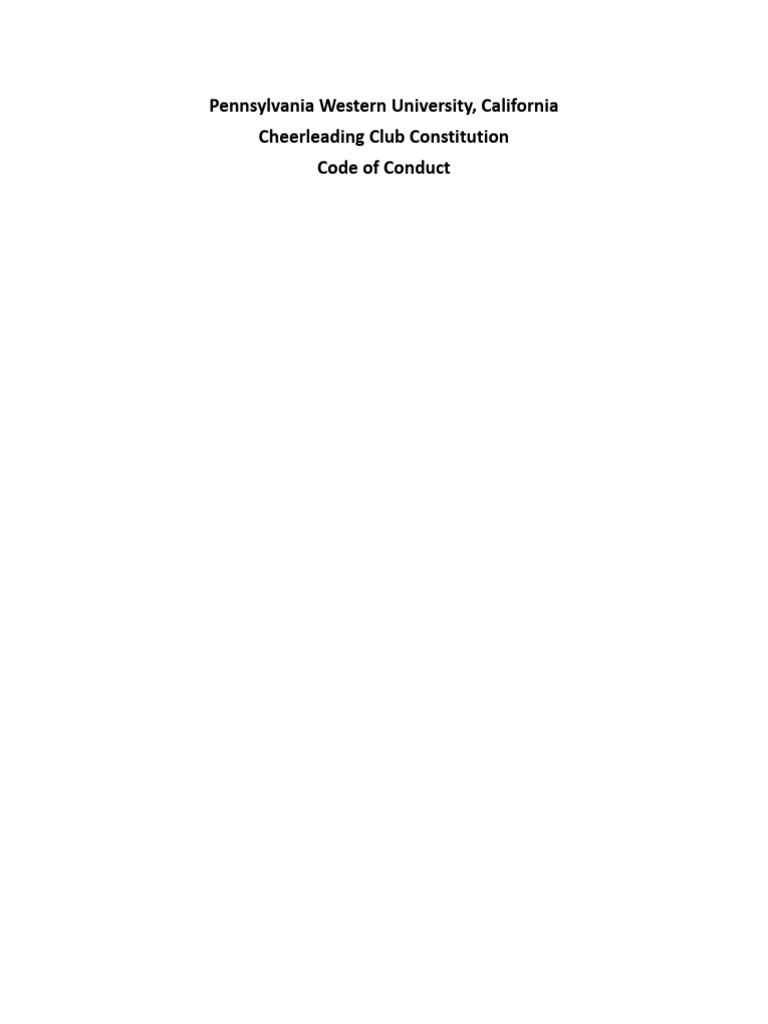 Cheerleading - Constitution Approved - 10 2 23 | PDF | Vice President ...