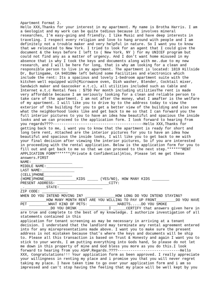 Apartment Format | PDF | Leasehold Estate | Apartment