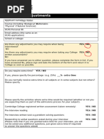 Form 9: Access Arrangements Guide | PDF | Disability