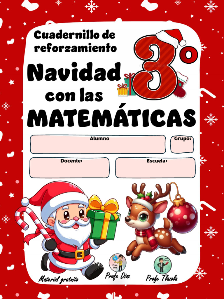 3° Cuadernillo Navidad con las MATEMÁTICAS - Profe Diaz | PDF ...