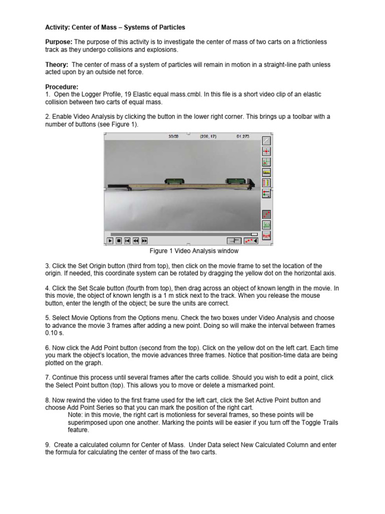 Center of Mass Activity | PDF | Collision | Physical Quantities