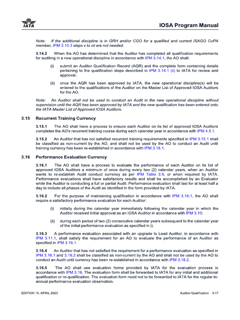 IPM 3.15 Recurrent Training | PDF