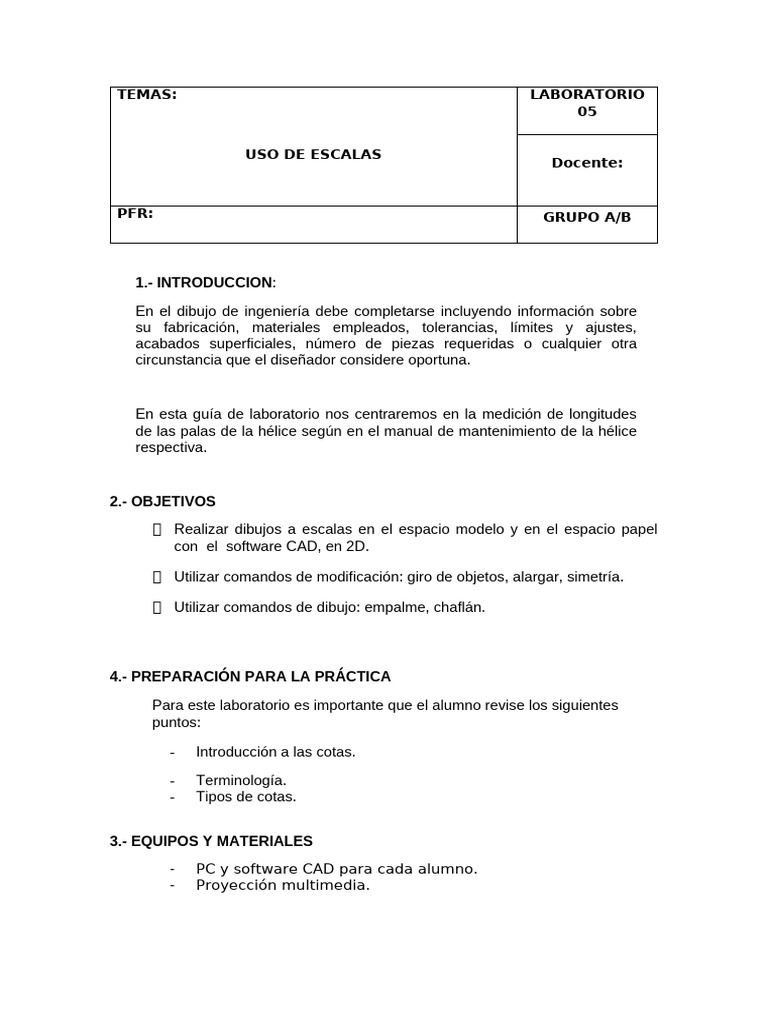Guia de Lab 04 Dib. Tecn. 2024 - Pra | PDF
