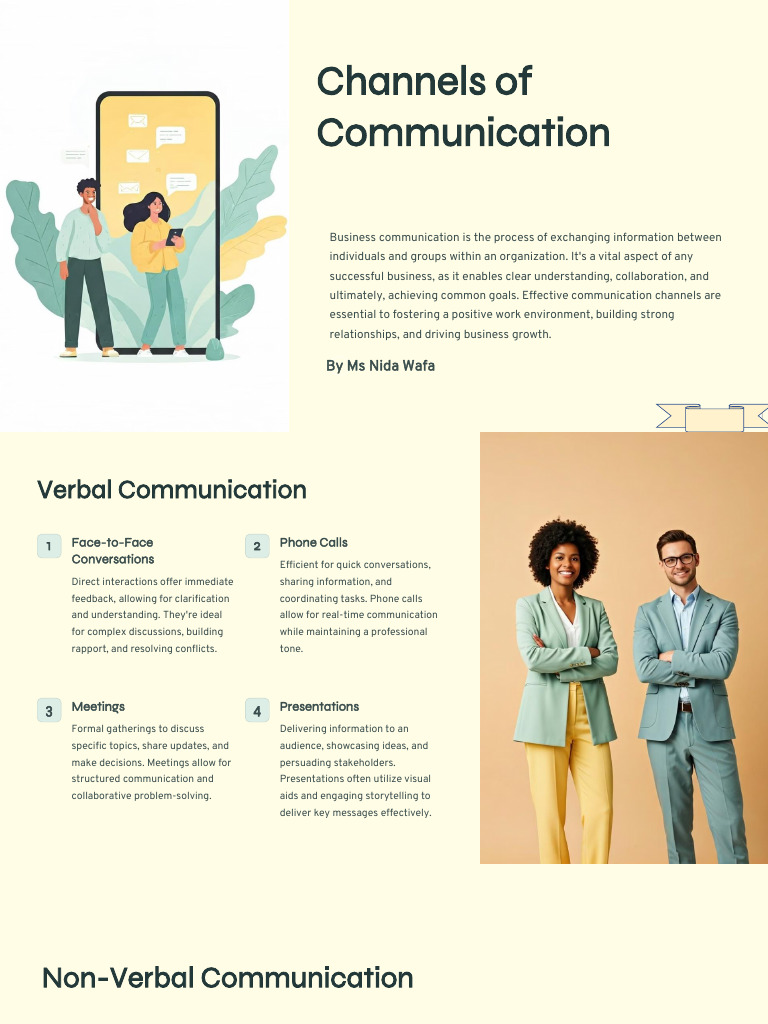 Channels of Communication | PDF | Communication | Human Communication