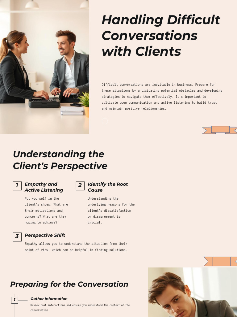 Handling Difficult Conversations With Clients | PDF | Conversation | Behavior Modification