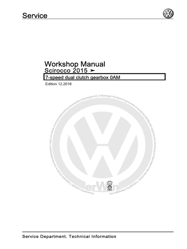 D4B8045F45B-7-Speed Dual Clutch Gearbox 0AM | PDF | Automotive Industry ...