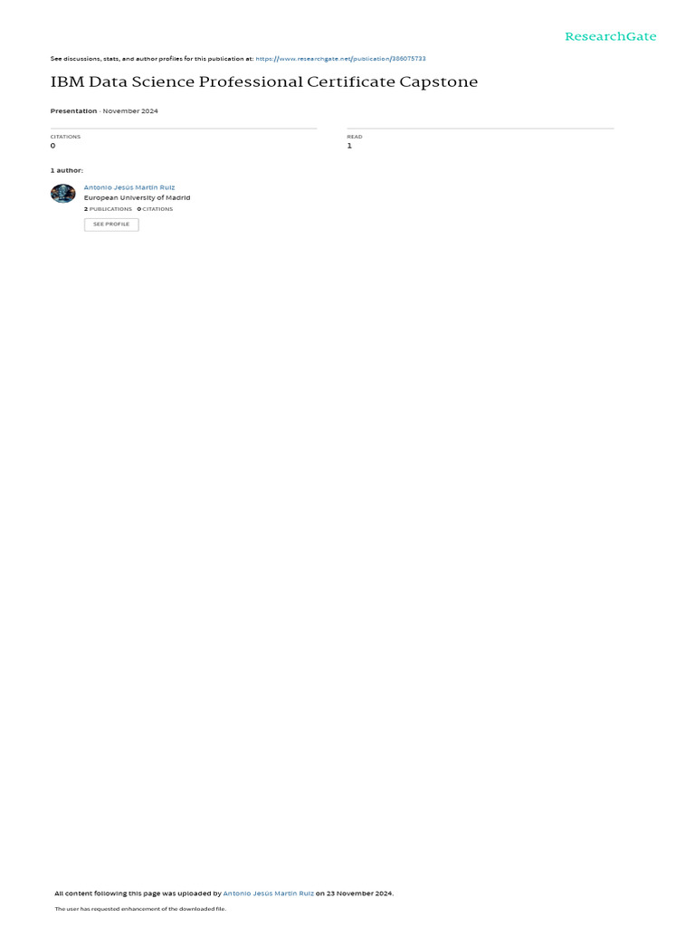 IBM Data Science Professional Certificate Capstone Signed | PDF | Predictive Analytics | Launch ...