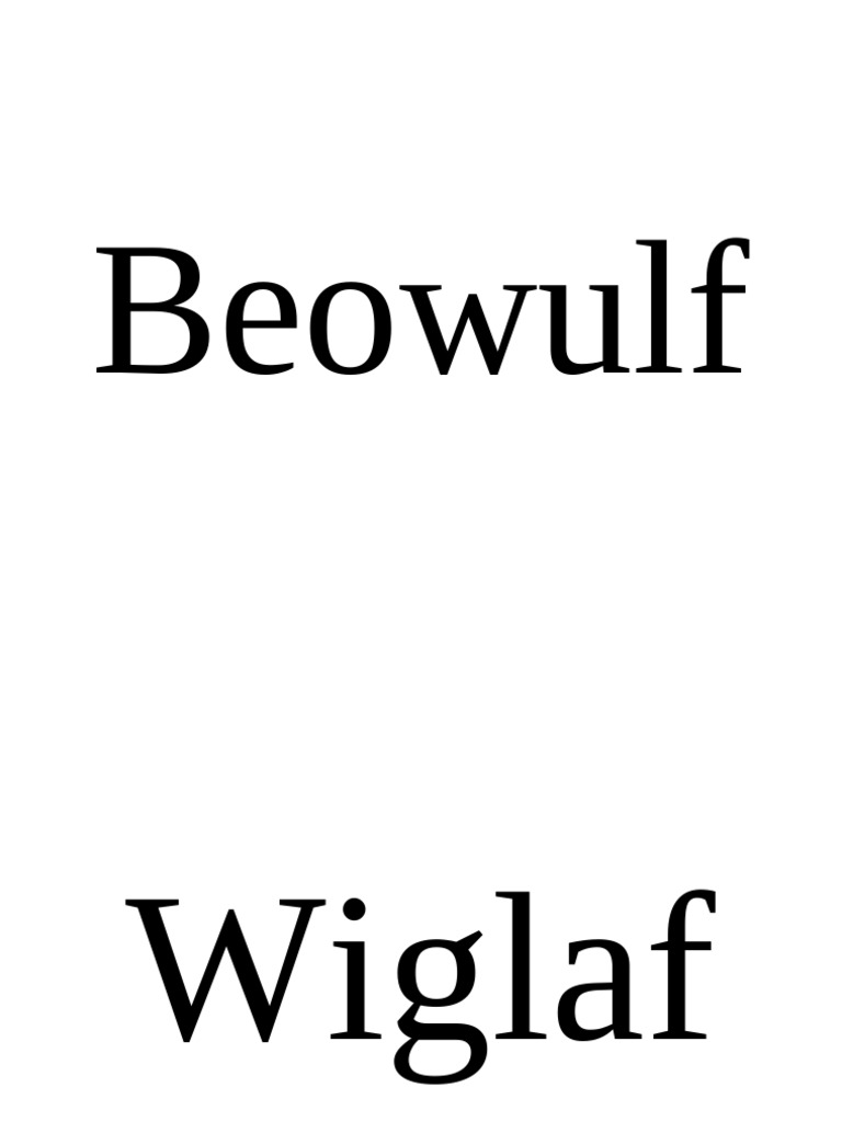Beowulf Characters | PDF