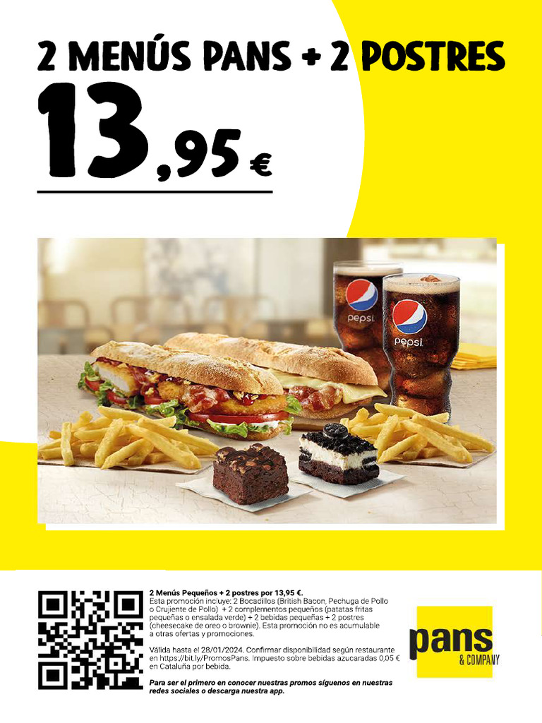 Cupon 2 Menus Pequenos Postre Rrss | PDF