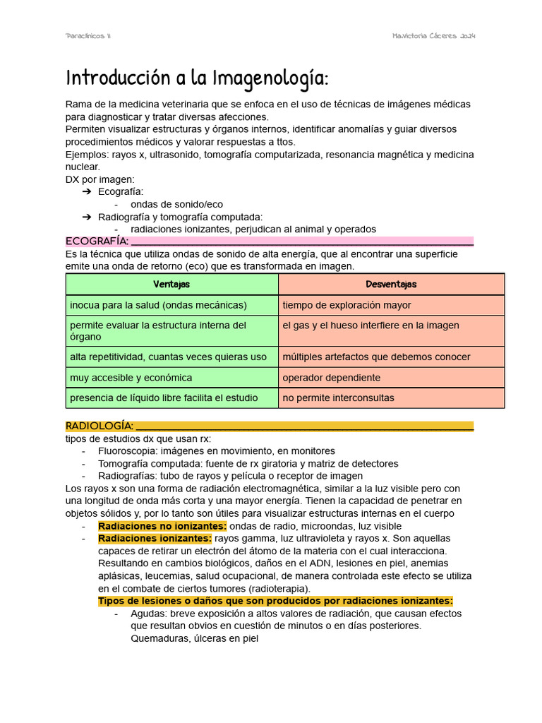 Introducción A La Imagenología | PDF | Rayo X | Imagenes medicas