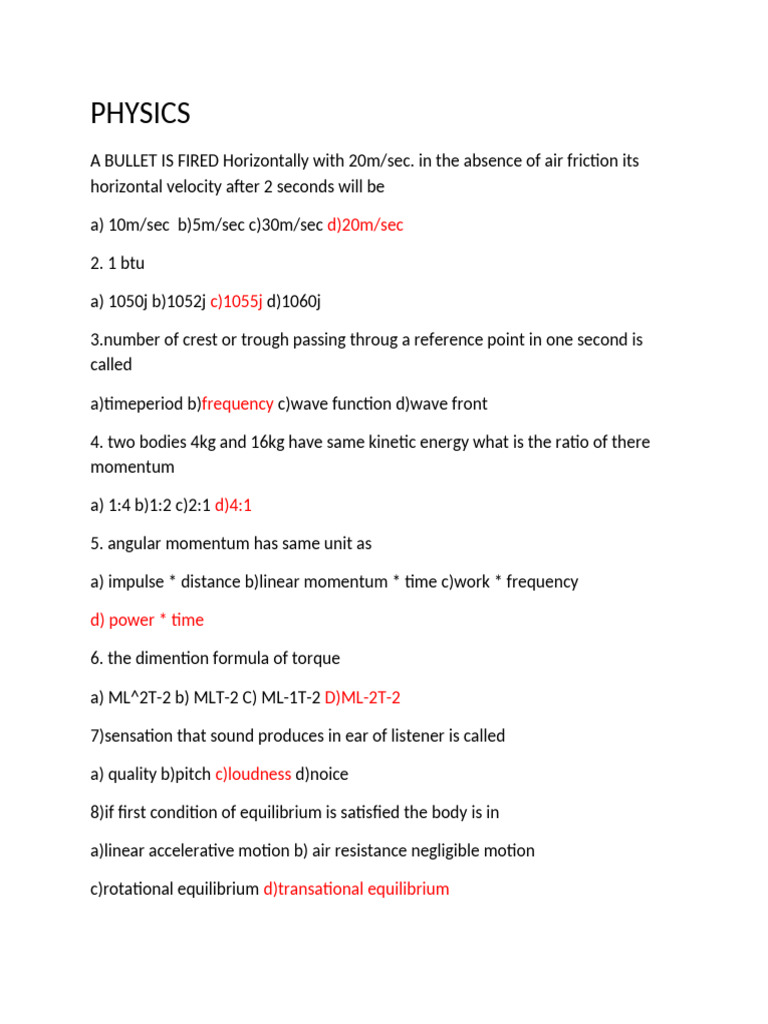 physics paper x11 proper | PDF | Force | Wavelength