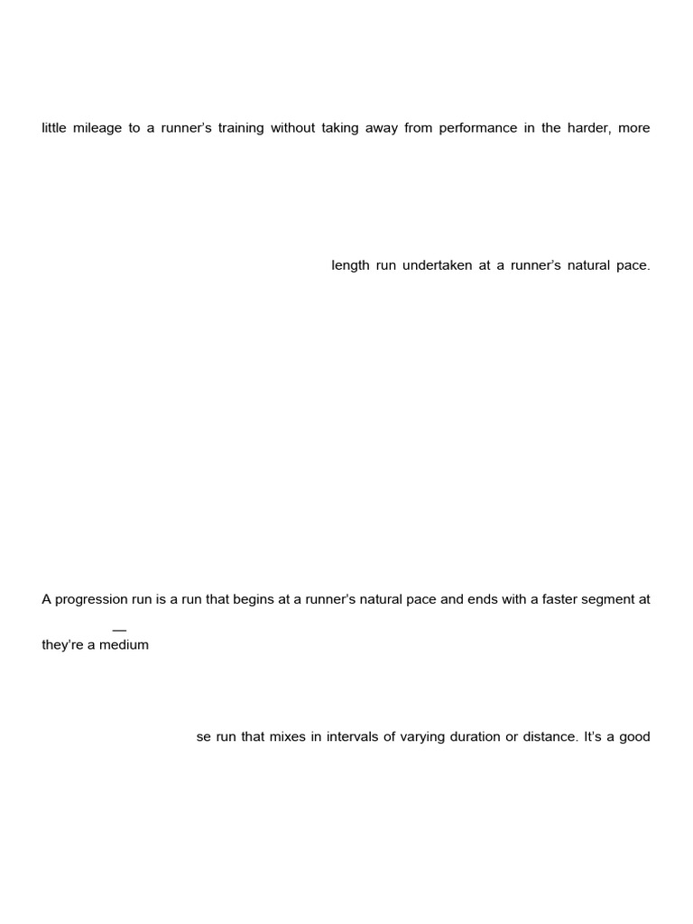 8 Types of Running Explained | PDF | Physical Exercise | Physical Fitness