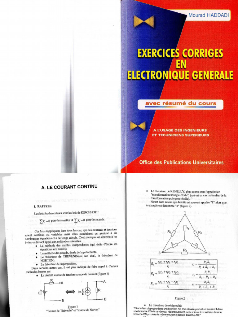 Exercices Corriges en Électronique Générale | PDF