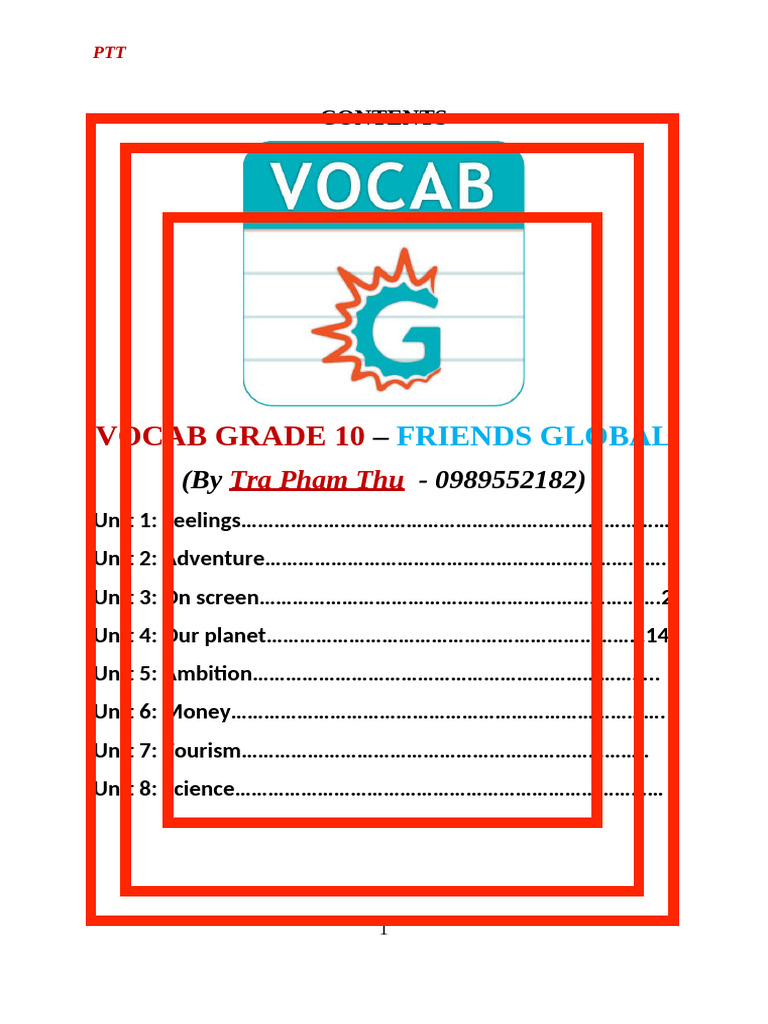 FRIENDS GLOBAL UNIT 3 (Complementary Exercise) | PDF