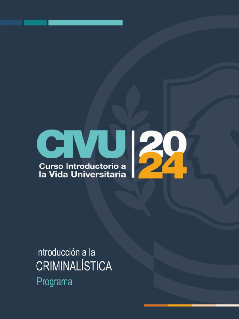 Programa Criminalistica 2024 | PDF | Ciencia forense | Conocimiento