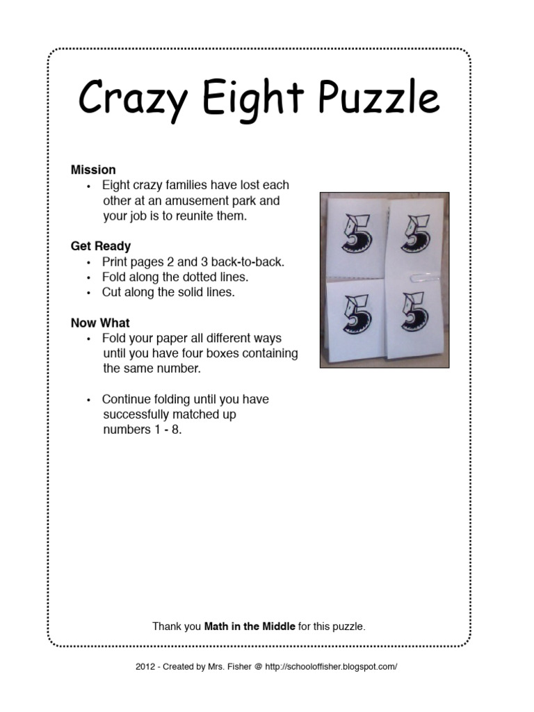 Crazy Eight Puzzle | PDF
