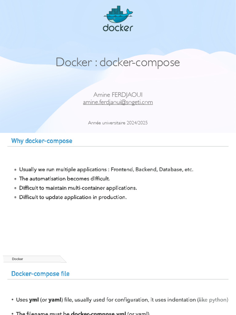 Docker - Docker-Compose | PDF | Operating System Technology | Computer Architecture