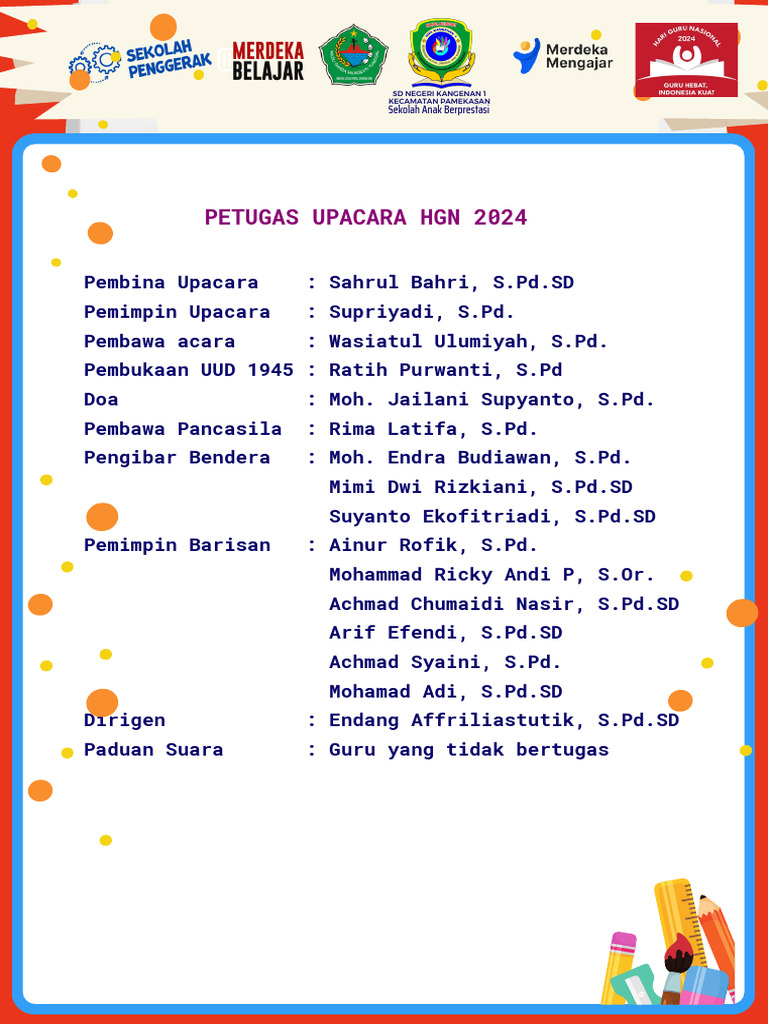 Upacara HGN 2024 | PDF