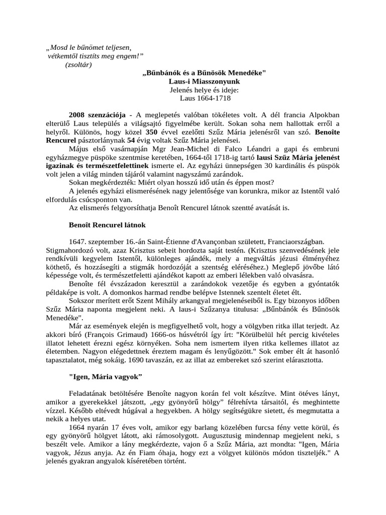 10 .Laus-i Miasszonyunk | PDF