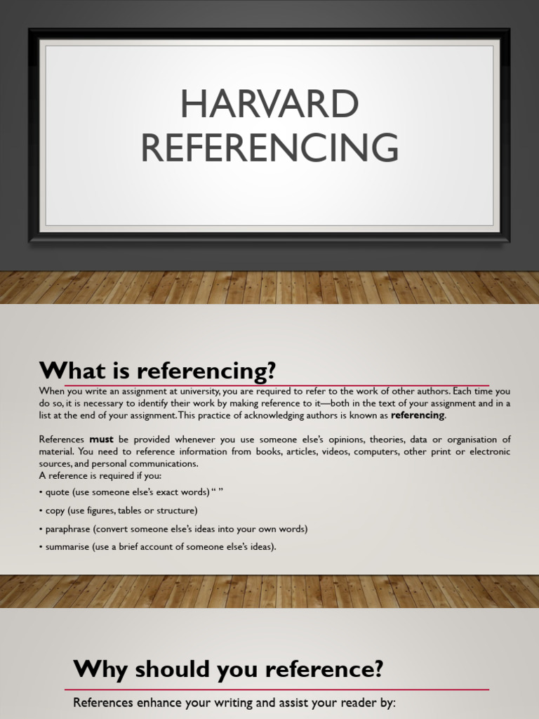 Harvard Referencing | PDF | Citation | Plagiarism