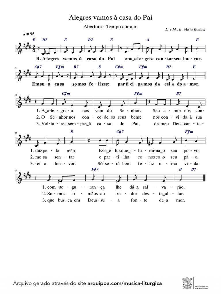11 Alegres Vamos A Casa Do Pai | PDF