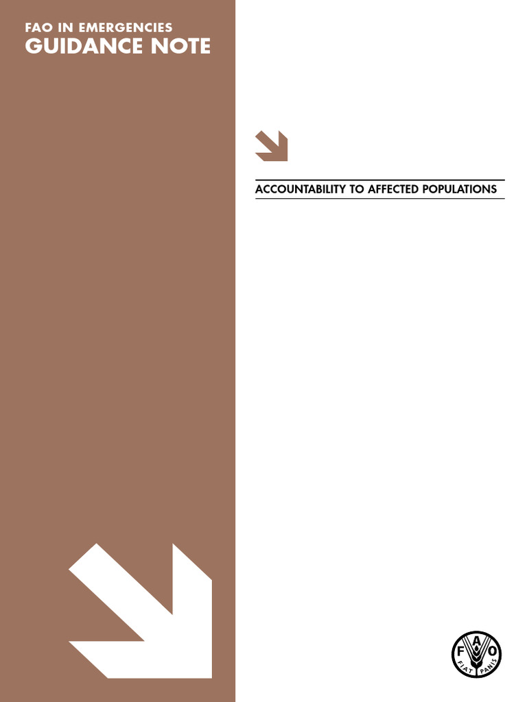 Guidance Note Accountability | PDF | Food And Agriculture Organization