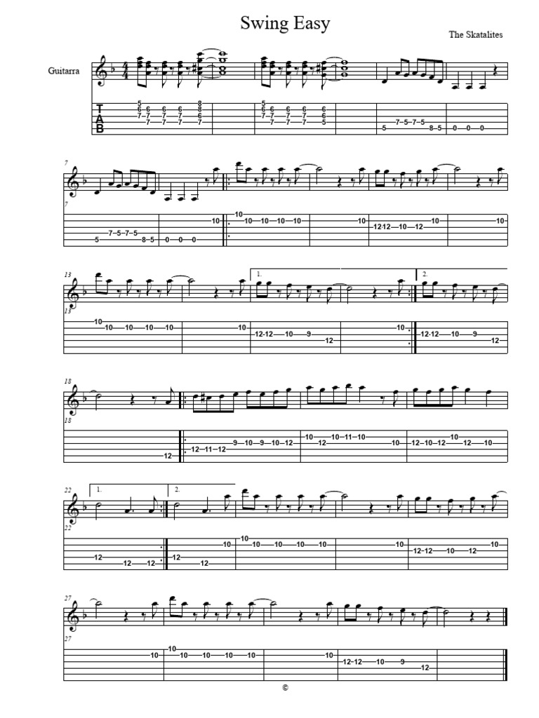 Swing Easy by The Skatalites | PDF