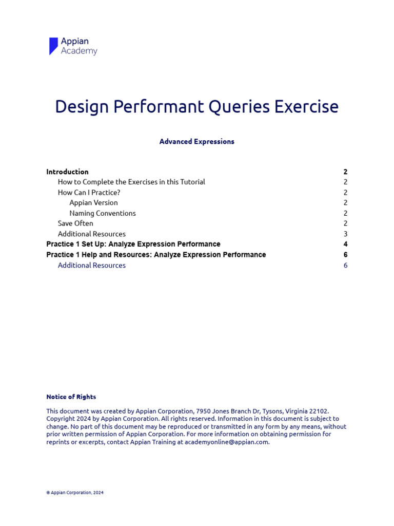 Design Performant Queries Exercise | PDF | Information Technology | Computing