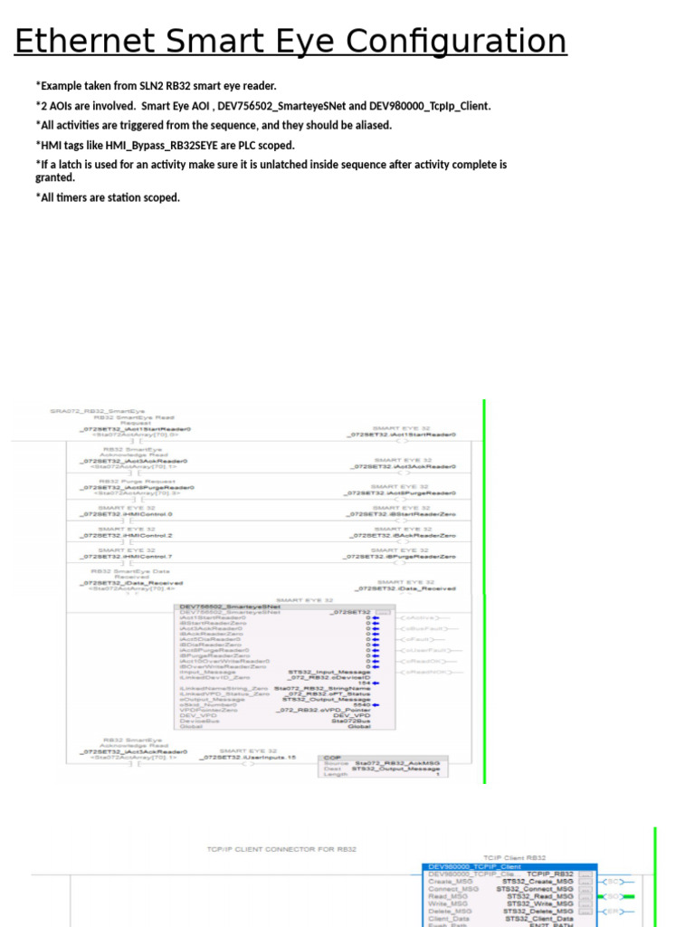 Ethernet Twin Smart Eye Configuration | PDF