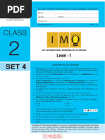 IMO 2025 Class 1 Sample Paper | PDF | Reason | Mathematics