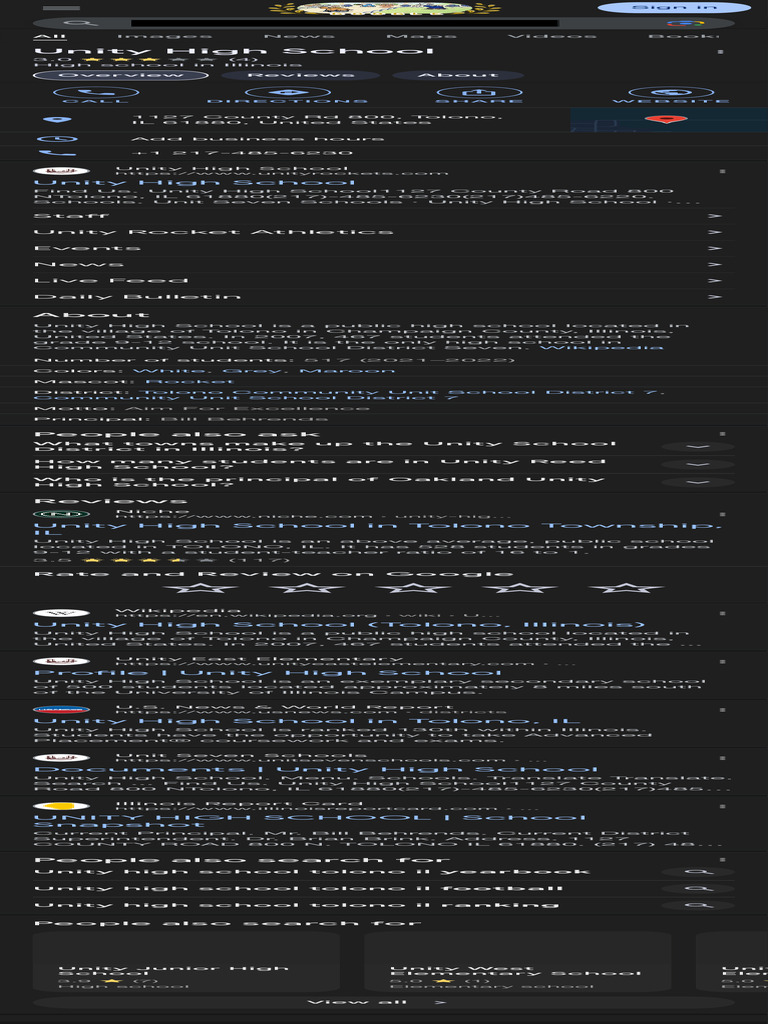 Unity High School Tolono Il - Google Search | PDF | Schools