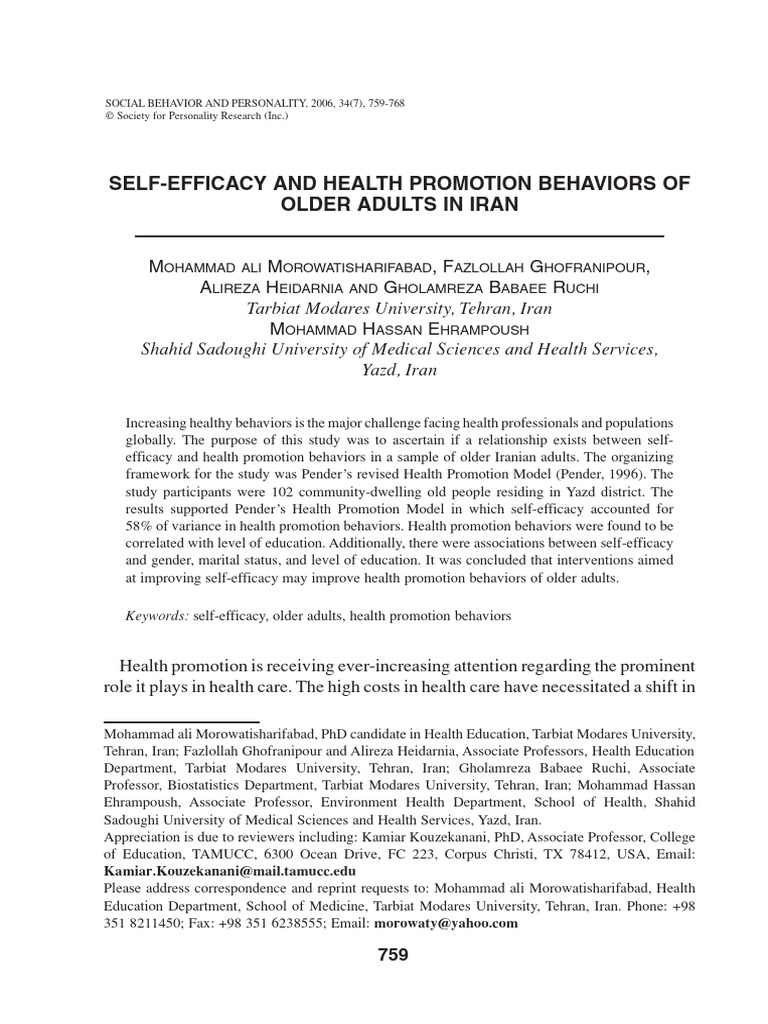 CANCER 2 | PDF | Self Efficacy | Standard Deviation