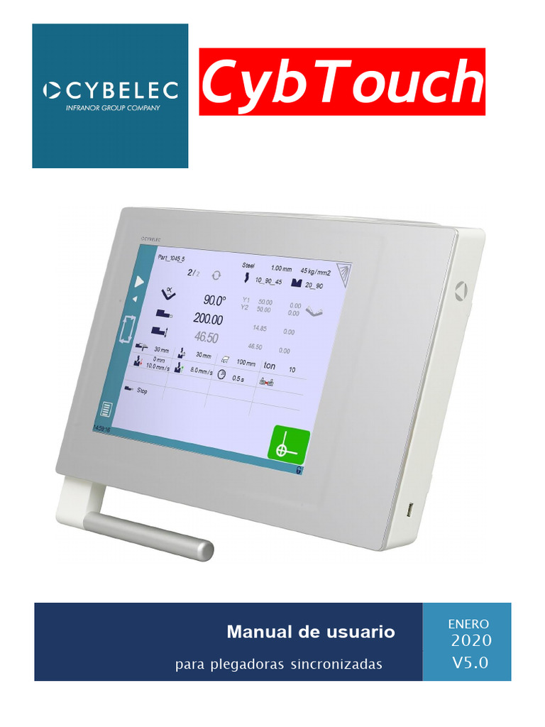 UserManual - CybTouch - Press - V5x - EN - En.es Corregido | PDF | Control numerico | Eje