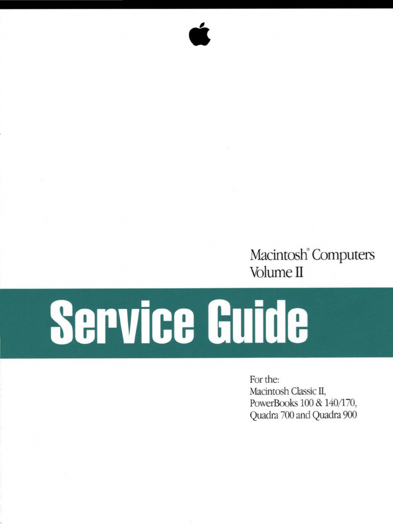 Apple Macintosh Service Guide Vol2 1992 | PDF | Electrostatic Discharge ...
