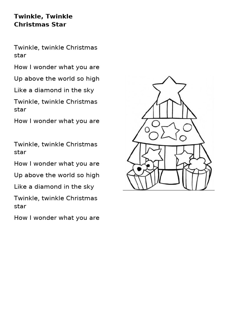 Twinkle, Twinkle Christmas Star Lyrics | PDF