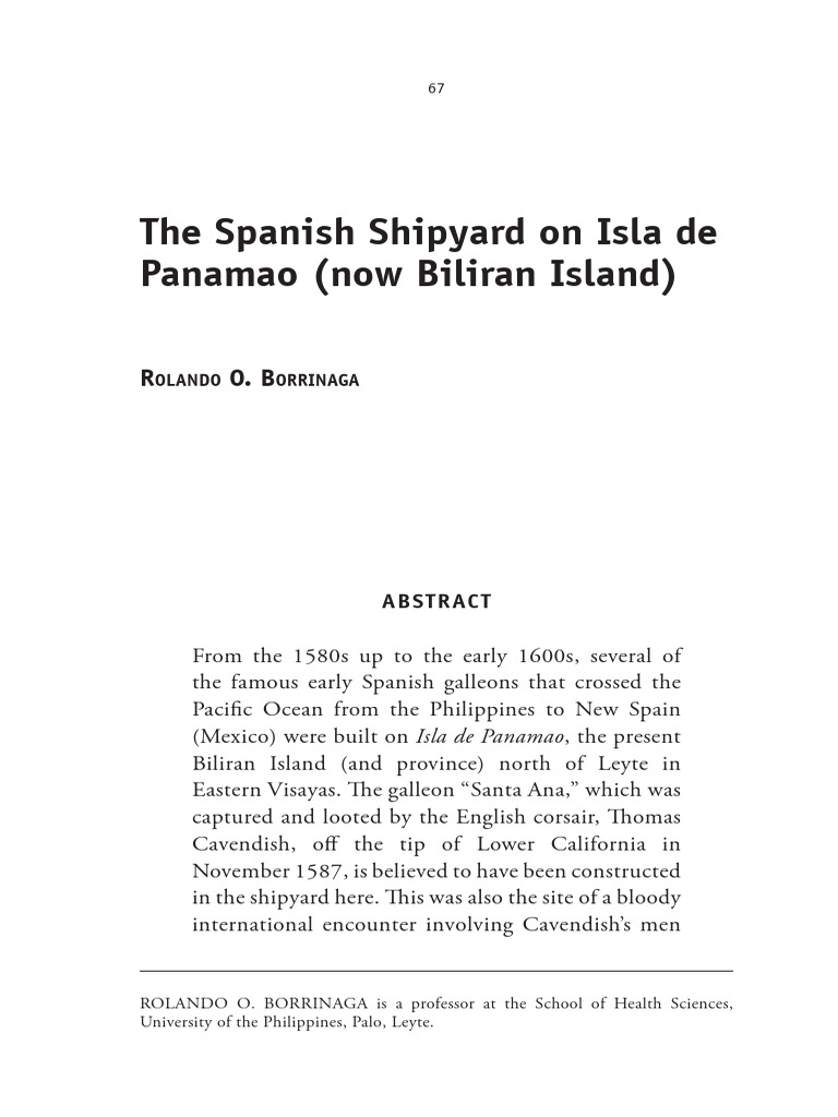 Borrinaga - Spanish Shipyard in Isla de Panamao | PDF