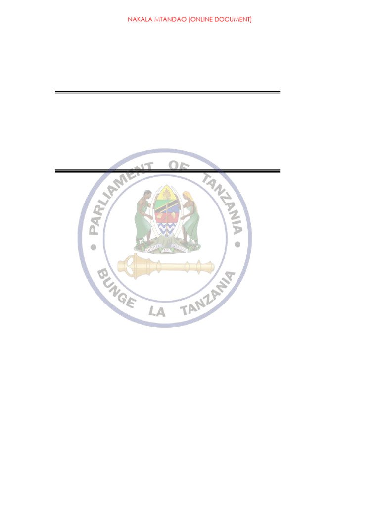Statistics Act of Tanzania, 2015 | PDF | Census | Official Statistics