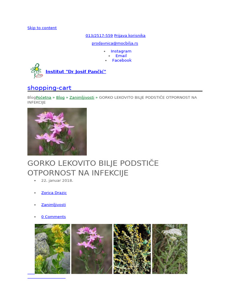 Горко лековито биље | PDF